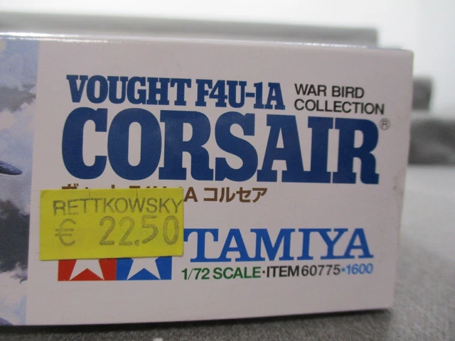 KIT TAMIYA 1:72/60775 avion non construit Vought F4U-1A Corsair dans ...