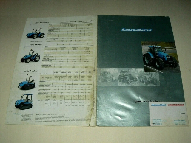 PROSPECTUS BROCHURE TRACTEUR LANDINI Gamme Tractor Traktor Trattore Prospekt EUR 4,99 - PicClick IT