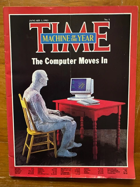 TIME MAGAZINE 1983 Steve Jobs Machine Of The Year The Computer Moves In ...
