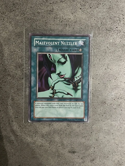 CARTE CARD YU-GI-OH Konami 1996 Edition Malevolent Nuzzler SDJ-025 Bon ...