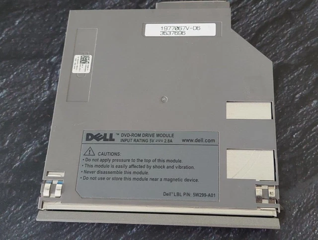 DELL DVD-ROM LECTEUR Module 5W299-A1 - Latitude D610 PP11L -2 - Utilisé ...