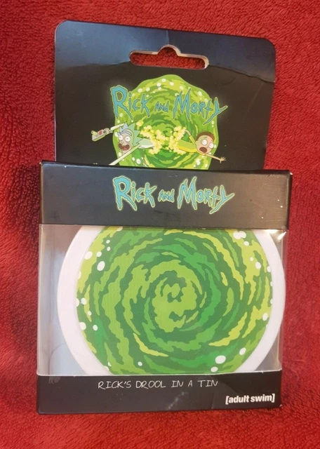 RICK AND MORTY Rick's Drool in a Tin Adult Swim Gross Slime Collectable ...