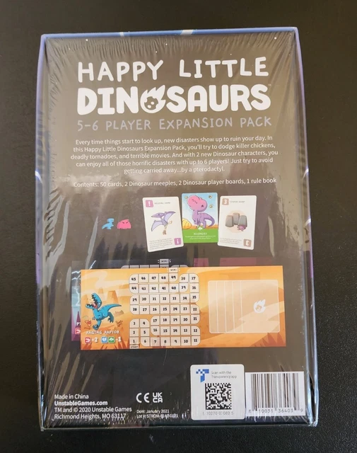HAPPY LITTLE DINOSAURS: 5-6 Player 50-Card Expansion Pack 2020 $30.24 ...