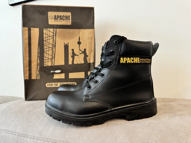 STUNNING APACHE AP300 S3 SRA STEEL TOE Leather COMBAT Military Boots SIZE UK 7 £24.99 - PicClick UK