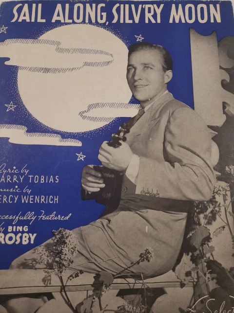 1937 SAIL ALONG Silv'ry Moon Bing Crosby Sheet Music $10.95 - PicClick CA