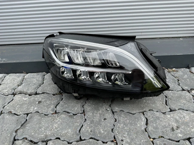 MERCEDES-BENZ W205 C-CLASS FACELIFT FULL LED Headlight Light Lamp OS ...