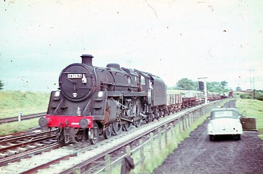 ORIGINAL COLOUR SLIDE of 73107 BR Standard steam loco £3.99 - PicClick UK