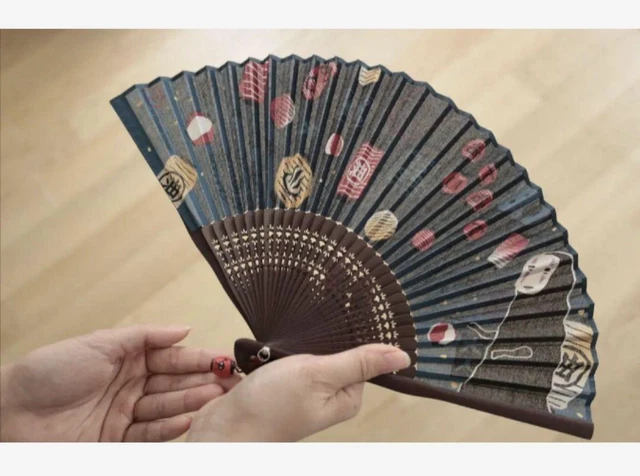 STUDIO GHIBLI SPIRITED Away Hand fan & Hand fan Bag Set W0.98×H8.3×D0.4 ...