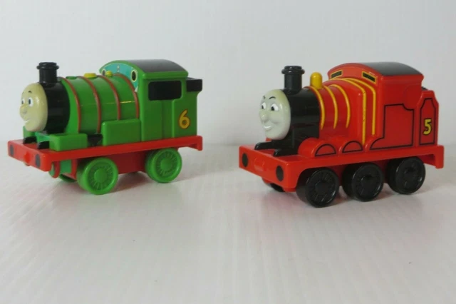 THOMAS AND FRIENDS Early Engineers PERCY/JAMES Magnetic Wooden 2009 X2 ...