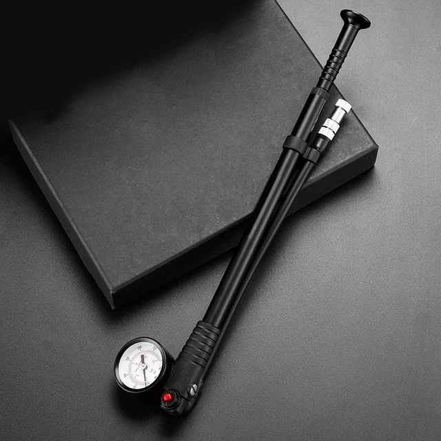 USER FRIENDLY BICYCLE Pump with Built in Gauge for Pressure Monitoring ...