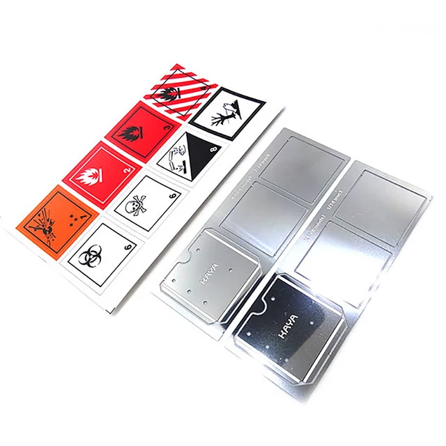 ARD DANGEROUS GOODS Transportation Sign Sticker RC Car Decoration for 1 ...