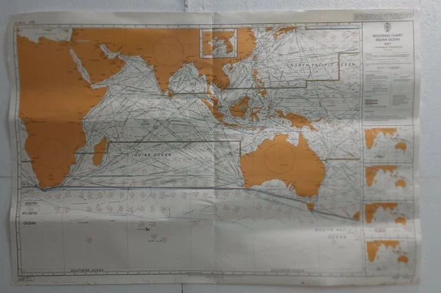 ADMIRALTY 5126(5) ROUTEING Chart -India Ocean May Nautical Marine ...