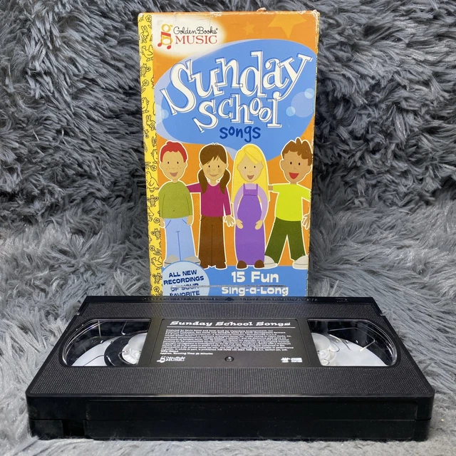SUNDAY SCHOOL SONGS VHS Tape 2004 Golden Book Music Video Religious ...