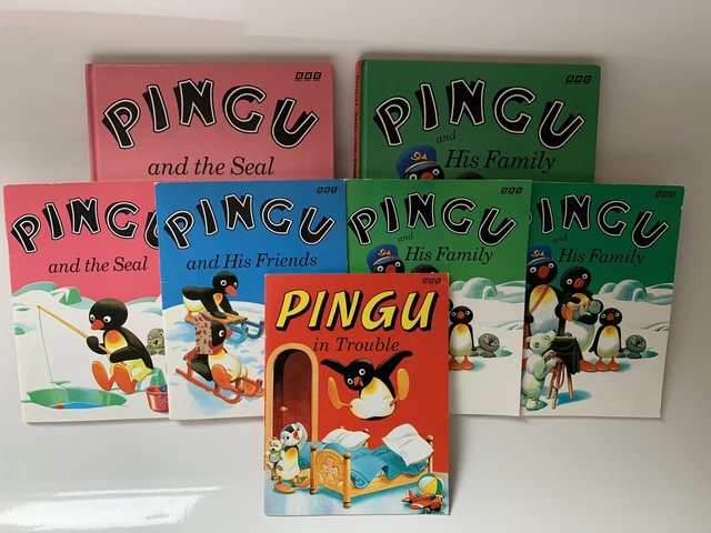 VINTAGE PINGU BOOKS From BBC Series, Bundle Of 7, Good Used Condition £ ...