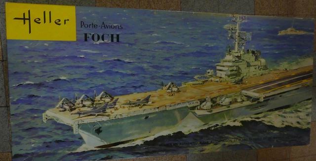MAQUETTE HELLER PORTE avions Foch 1/400 (réf. L1005), 1964 EUR 10,50 ...