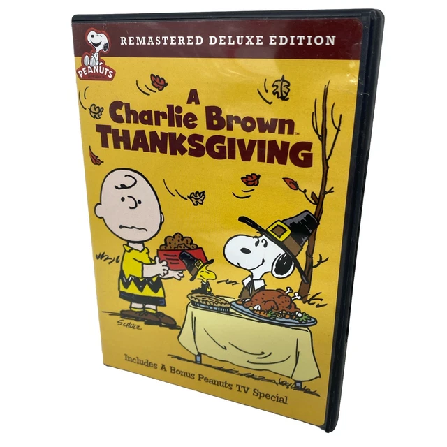 CHARLIE BROWN THANKSGIVING Remastered Deluxe DVD Peanuts Snoopy Movie ...