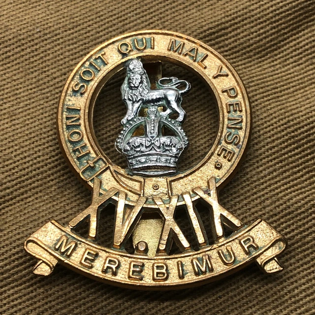 GENUINE WW2 BRITISH Army Cap Badge - 15th/19th The King's Royal Hussars ...