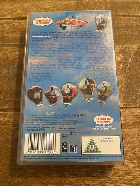 THOMAS & FRIENDS Peep Peep Hurray VHS Video Thomas The Tank Engine Rare ...