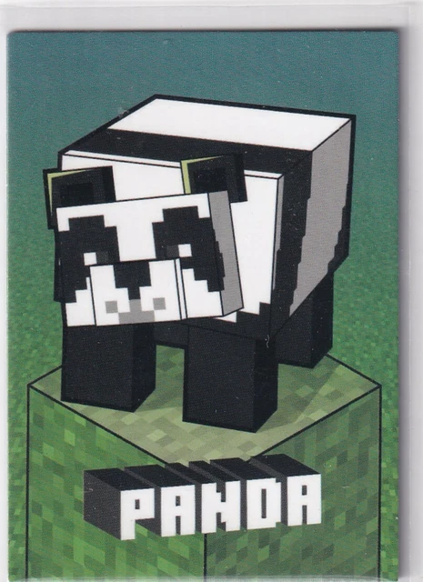 PANINI MINECRAFT TIME to Mine Trading Cards Card #179 Block Card Panda ...