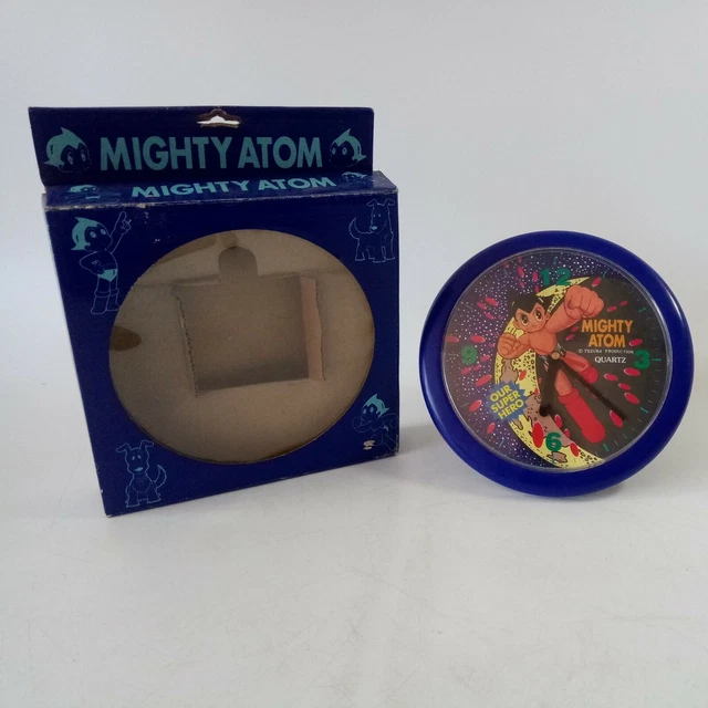 ASTRO BOY MIGHTY Atom Quartz Wall Clock Tezuka Japanese Blue Anime ...