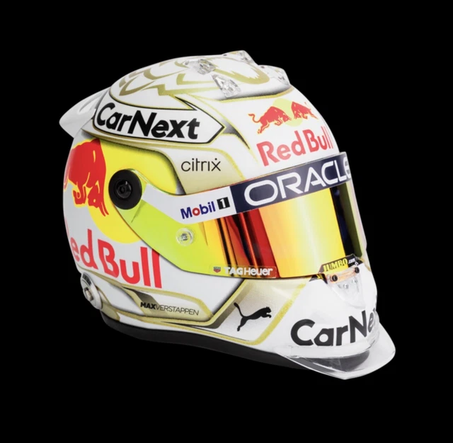 F1 MAX VERSTAPPEN 2022 1/2 scale f1 red bull Racing formula 1 helmet £ ...