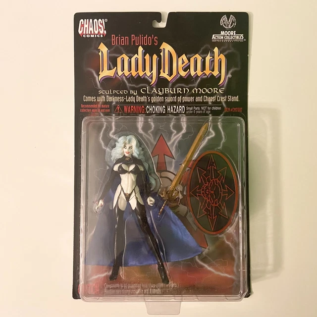 VINTAGE 1997 CHAOS Brian Pulido Lady Death Action Figure Clayburn Moore ...