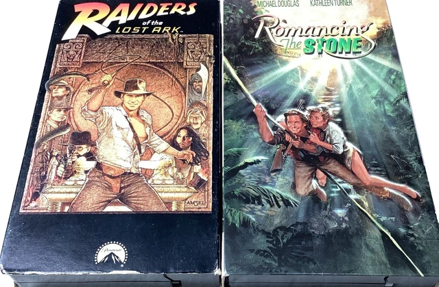 RAIDERS OF THE Lost Ark VHS 1989, Romancing the Stone VHS 1992 £8.89 ...