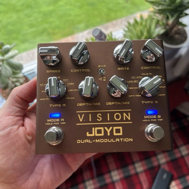 JOYO R-SERIES MODULATION Multi-Effects Pedal Dual Channel Stereo Vision ...