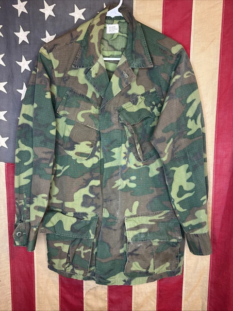 VIETNAM ERA US Army ERDL BDU Uniform Shirt Size Small Regular 1968 ...