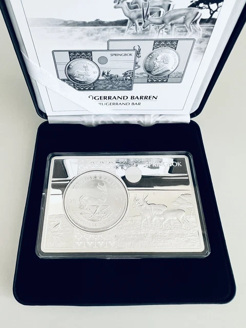 KRÜGERRAND SPRINGBOCK 1 OZ Silber 999er 2023 im 3 OZ Barren mit Etui NEU OVP EUR 72,98 - PicClick DE