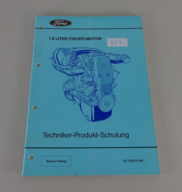 TECHNICAL INFORMATION FORD 1.6 Liter CVH/EFI Engine Stand 01/1989 £15. ...