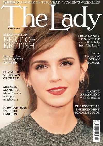 THE LADY MAGAZINE Emma Watson Harry Potter Dylan Thomas Ken Home NEW £ ...