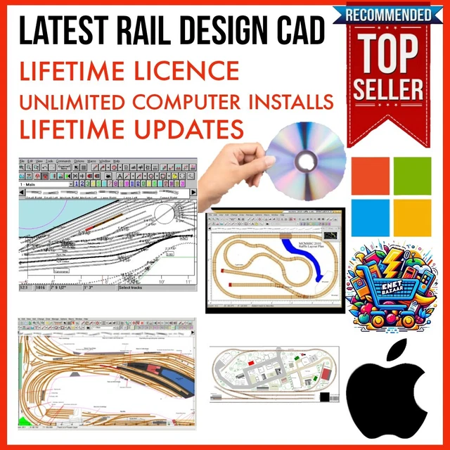 MODEL RAILWAY CAD track Plans Train Design Simulation Software Hornby ...