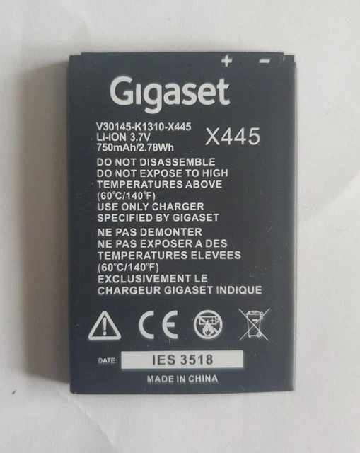 USED V30145-K1310-X445 SIEMENS Gigaset Phone Battery SL750 SL750H Pro £ ...