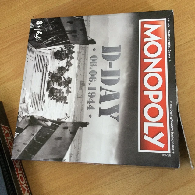 D-DAY MONOPOLY GAME WWII Operation Overlord French English Rare Fast US ...
