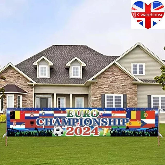 FOOTBALL EURO CHAMPIONSHIP 2024 Team Flags Banner for Football Euro ...