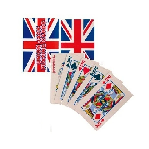 UNION JACK PLAYING Cards Plastic Coated Pack Queen Party (1, 6 or 12 ...