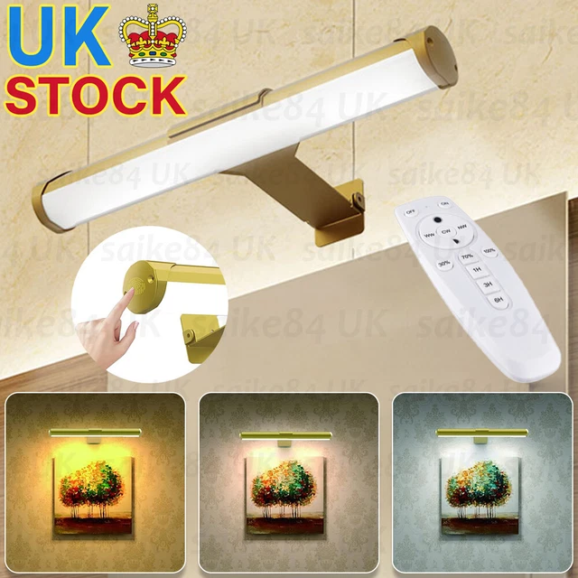 LED WIRELESS PICTURE Lights Dimmable Rechargeable Magnetic Dartboard ...