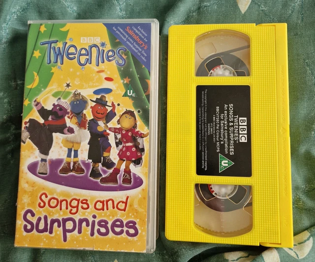 TWEENIES - Songs And Surprises (VHS, 2001) VHS YELLOW TAPE PAL UK ...