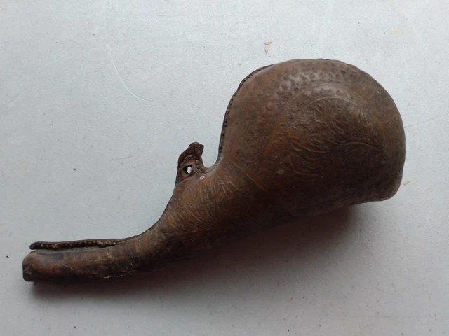 ANTIQUE ARABIC CAMEL Scrotum Tooled Leather Gun Powder Flask £61.58 ...