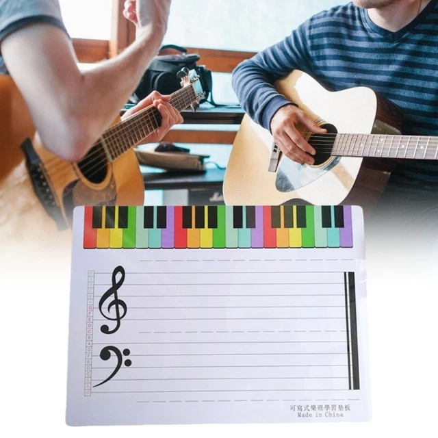 MUSIC STAFF WHITEBOARD Erasable Surfaces Eraseable Music Notation ...