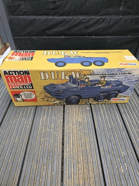VINTAGE ACTION MAN DUKW Transport Command Amphibious Vehicle Boat With ...