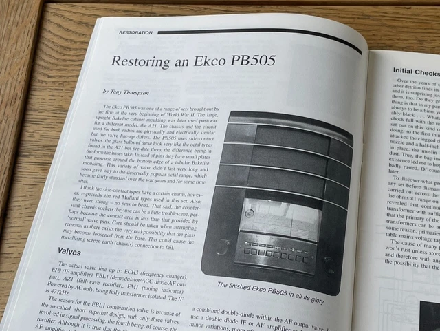 VINTAGE RADIO BYGONES Issue 77 Majestic 90 Zc1 Ecko Pb505 Ww2 Oss ...