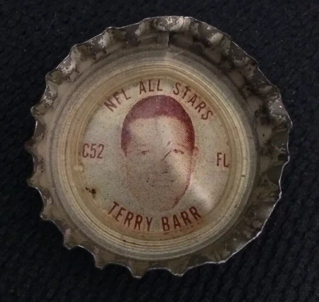 1960S COCA COLA Terry Barr C52 NFL All-Stars Bottle Cap Coke £8.09 ...