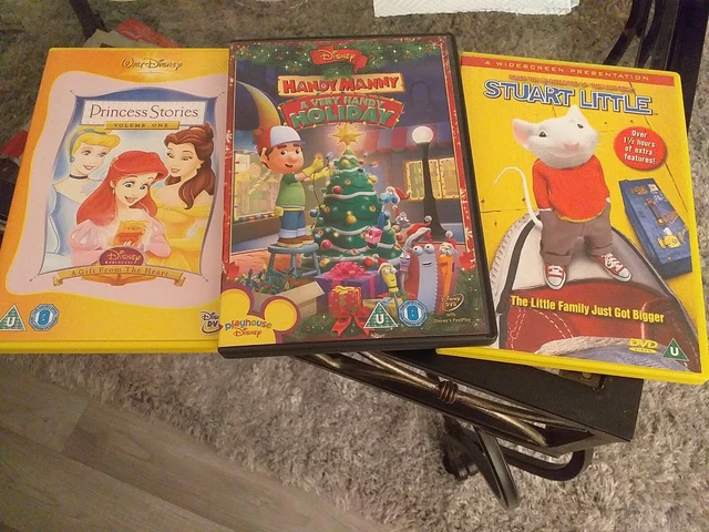 DVD BUNDLE Disney Princess Stories, Handy Manny A Very Happy Holiday ...