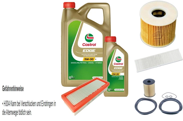 INSPECTION SET CASTROL edge 5W-30 M Moteur 6L pour Mini MINI COOPER S ...