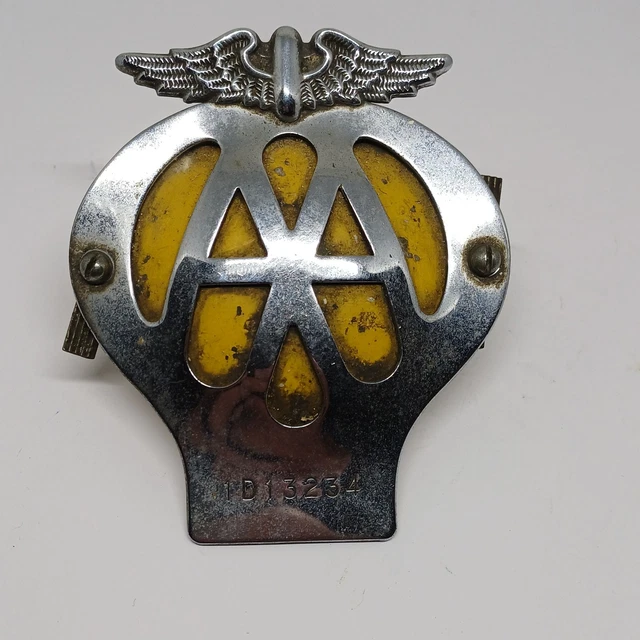 VINTAGE AA BADGE Number 1D13234 1964 - 1965 Good Condition For Age £7. ...
