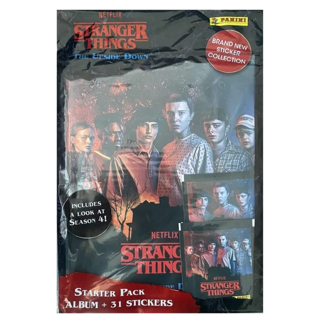 PANINI NETFLIX STRANGER Things Sticker Collection Starter Pack Album ...
