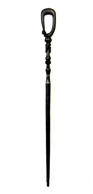 VINTAGE AFRICAN TRIBAL Hand-Carve Ebony Walking Stick 99.5cm £89.99 ...