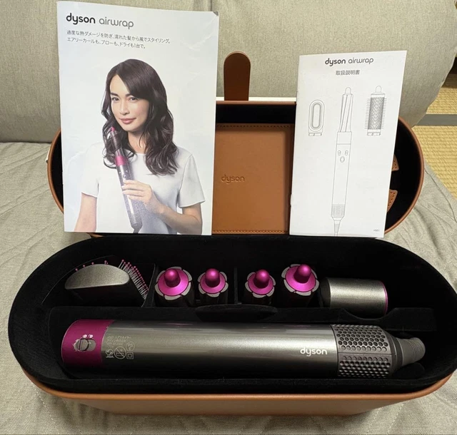 DYSON AIRWRAP HS01 VNS FN Hair Curling Dryer Curl Wave Pink AC100V ...